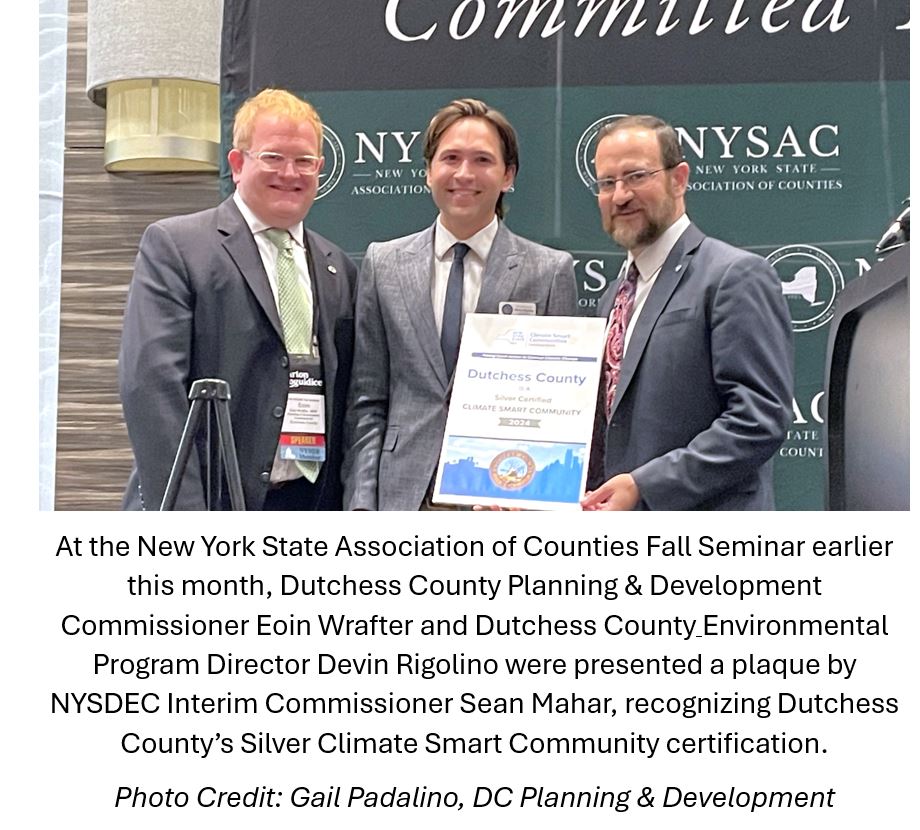 Dutchess County Earns Silver Certification as Climate Smart Community ...
