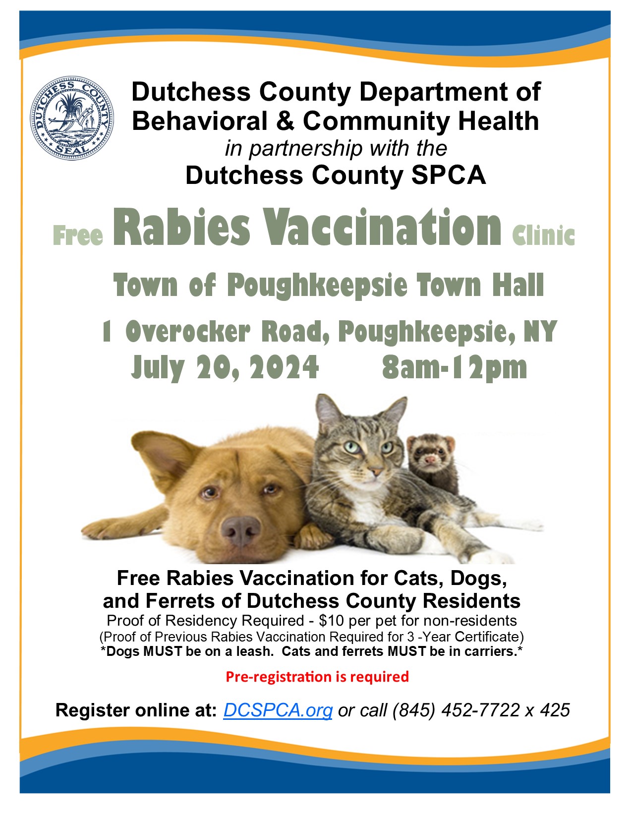 County To Offer Free Rabies Clinic on July 20th