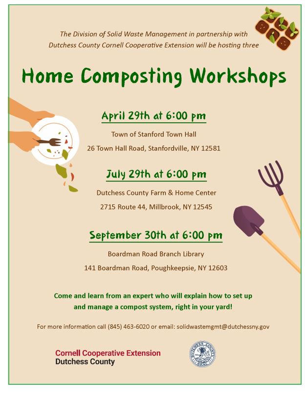 Dutchess County to Host Free Home Composting Workshops